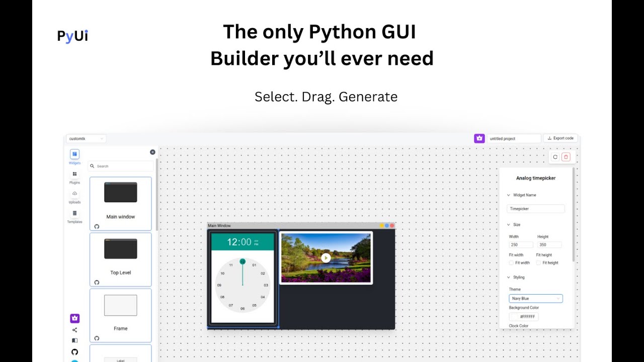 Python Gui Builder Pyuibuilder Youtube