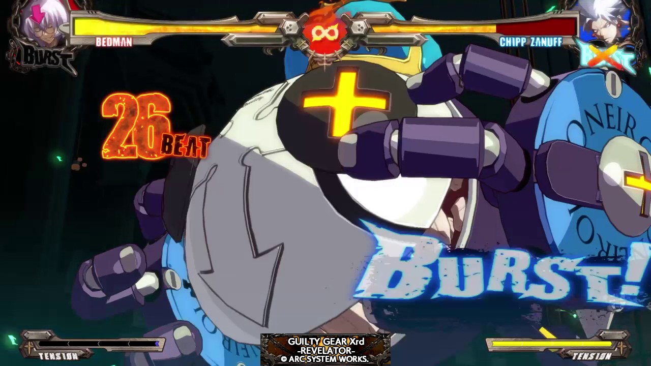 Guilty Gear Xrd Revelator Bedman Throw Combo Youtube
