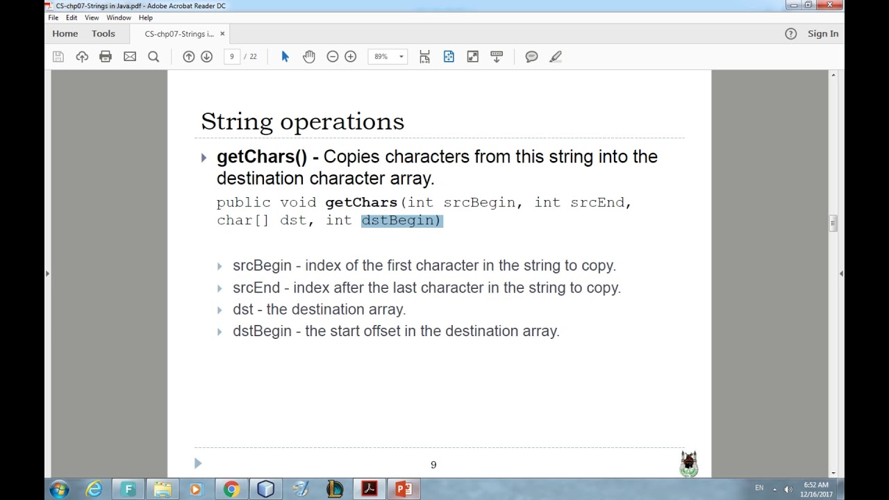 String Operations Getchars Youtube