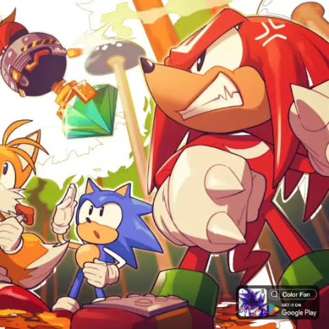 Dr Eggman Steals The Master Emerald From Kunckles Making This With