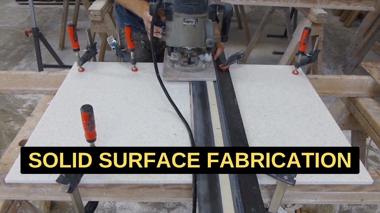 Stonia Acrylic Solid Surface Countertop Fabrication Guide Youtube