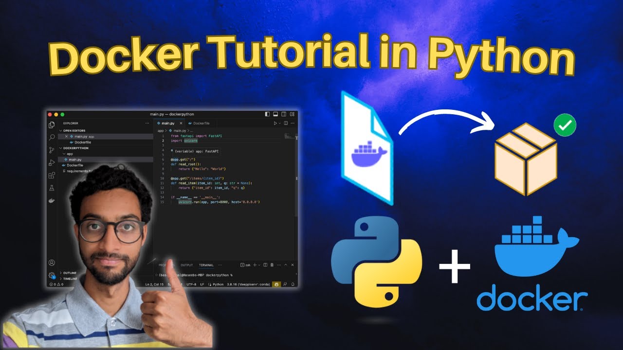 Python Docker Tutorial For Beginners Youtube