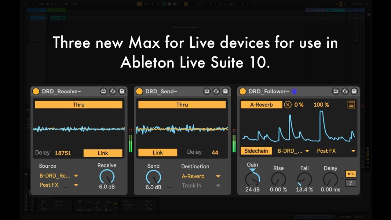 New Max For Live Devices Send Receive And Follow Youtube