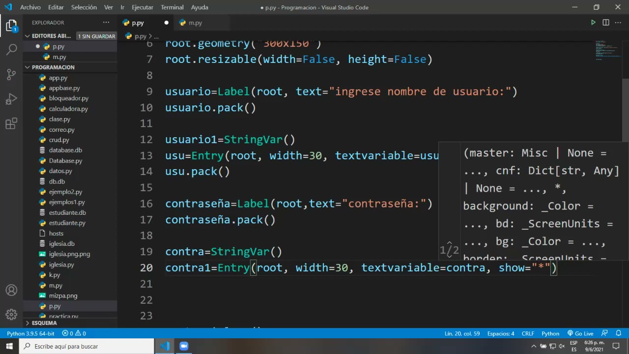 Como Crear Un Login Con Python Youtube