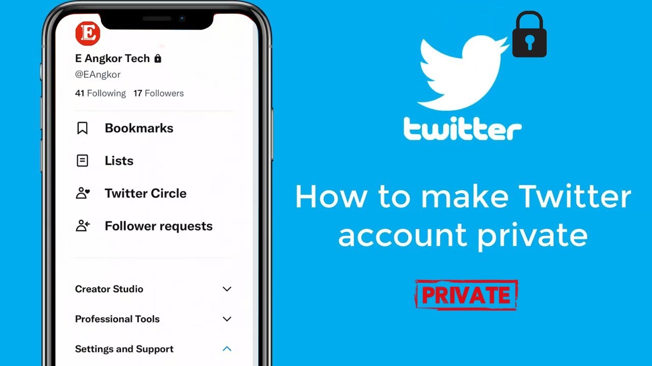 How To Make Twitter Account Private Protect Your Tweets Youtube