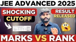 Shocking Cut Off Jee Advanced 2025 Jee Advanced 2025 Marks Vs Rank Jee ...