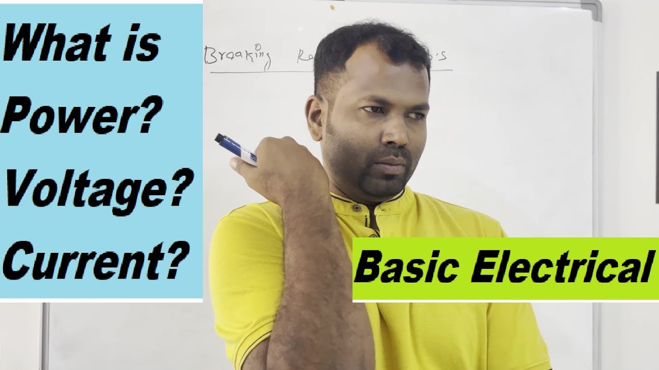 Electrical Basics Current Voltage Explained Youtube
