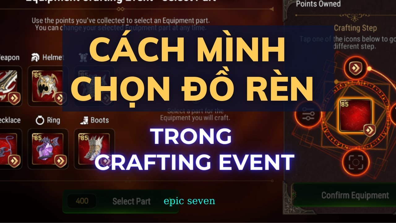 Cгўch Mг Nh Chб ќn д б Rгёn Trong Crafting Event Epic Seven Youtube