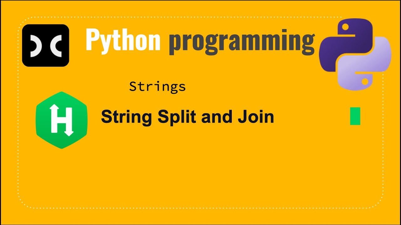 String Split And Join Hackerrank Python Youtube