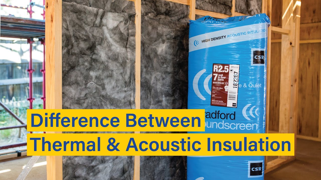 Difference Between Thermal And Acoustic Insulation Youtube