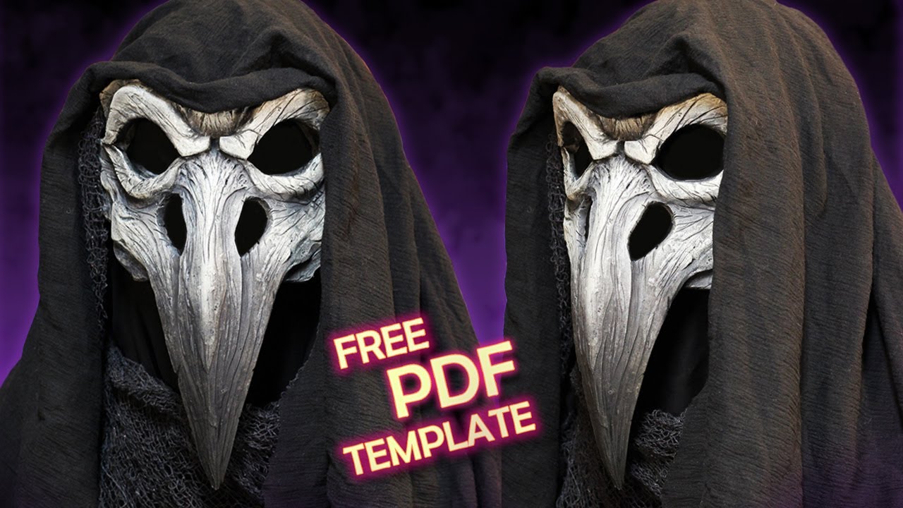 How To Make A Bird Skull Mask Free Foam Pdf Templates Plague Doctor