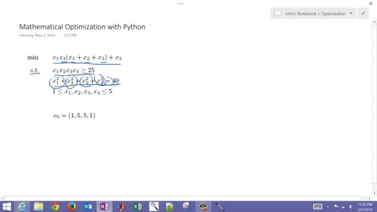 Hands On Mathematical Optimization With Python