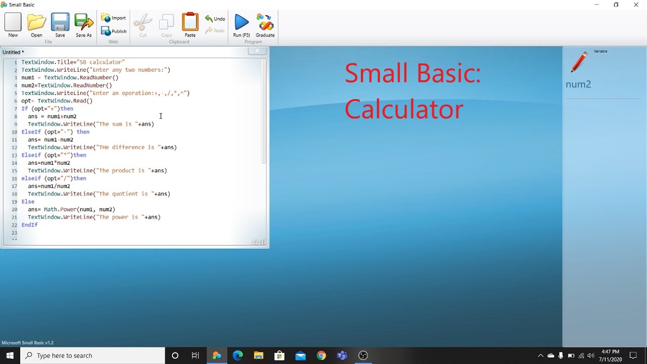 Calculator Small Basic At Caitlin Gilles Blog