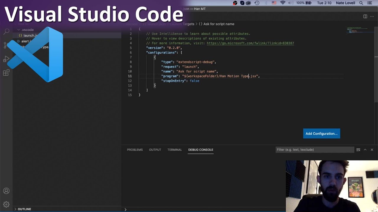 Adobe Scripting Tutorial Visual Studio Code Youtube
