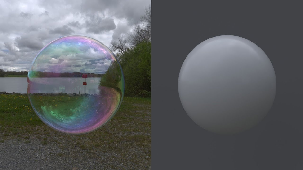 Autodesk Maya Soap Bubble Shader In Arnold Youtube