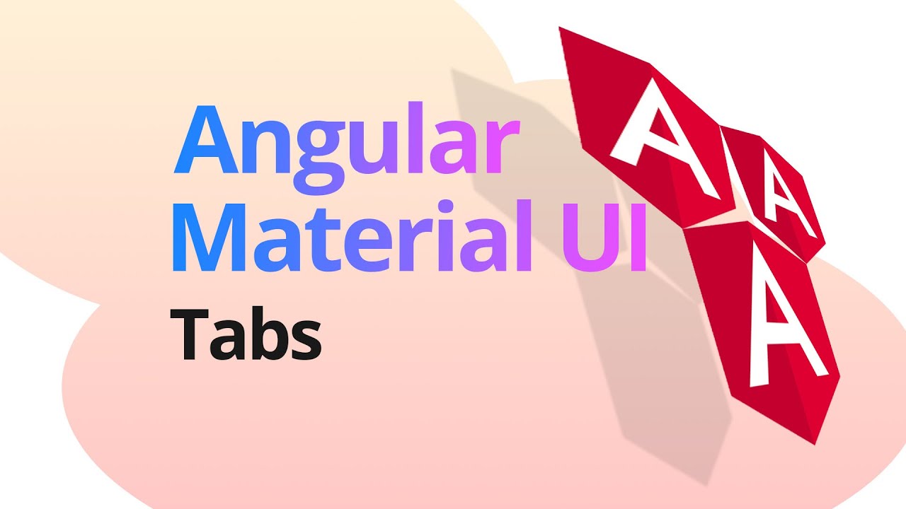 Angular Material Ui Tabs Component Youtube