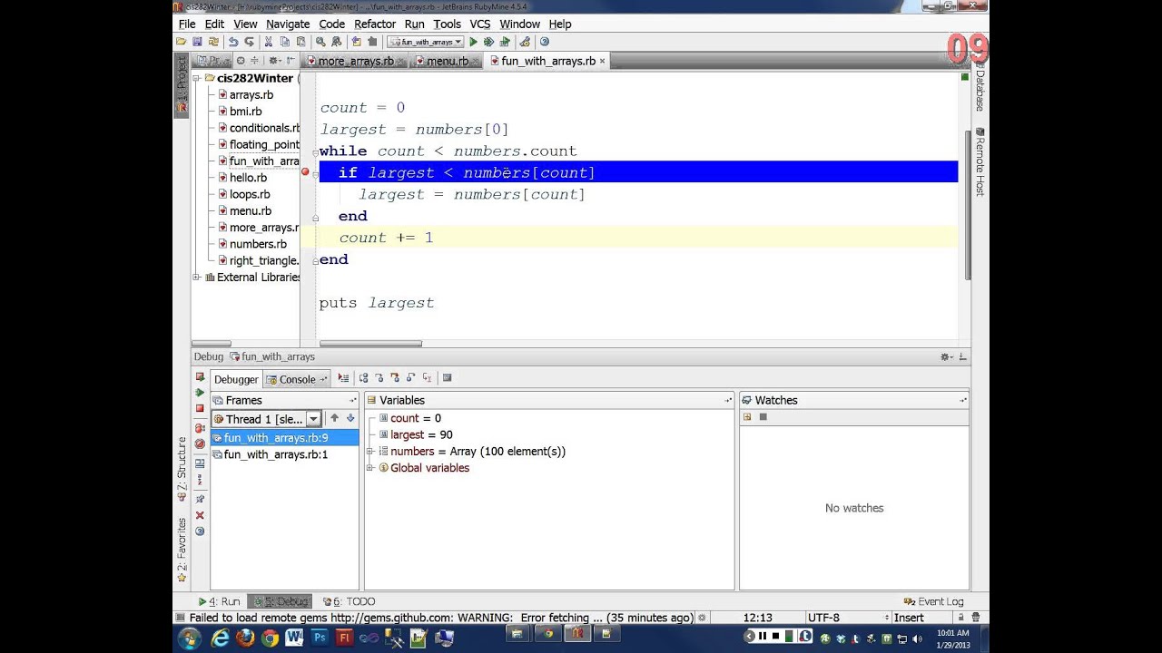 Intro To Ruby Day 11 Arrays Part 3 Youtube