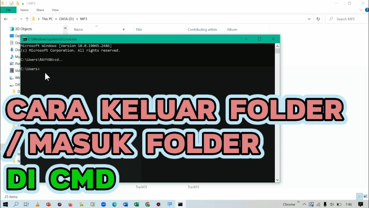 Cara Keluar Folder Masuk Folder Di Cmd Youtube