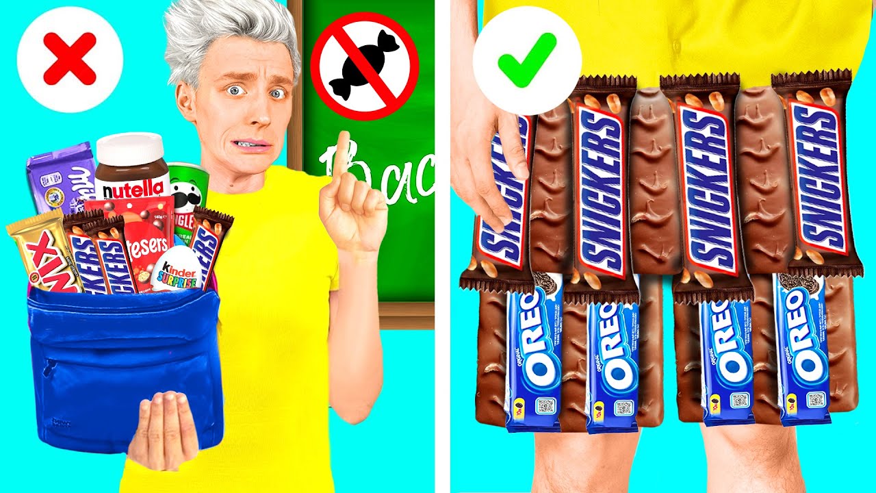 10 Ways To Sneak Candy Into Class Youtube
