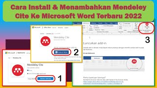 Cara Mudah Install Menampilkan Mendeley Cite Di Ms Word Mendeley ...