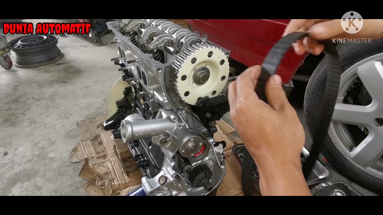 Cara Pasang Timing Belt Iswara Timing Mark 4g13 4g15 Youtube