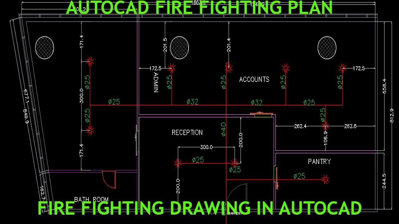 Fire Protection System Dwg Block For Autocad Designscad