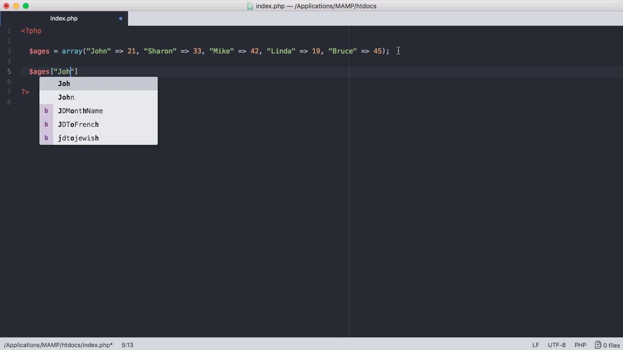 Php Tutorial 13 Associative Arrays Youtube