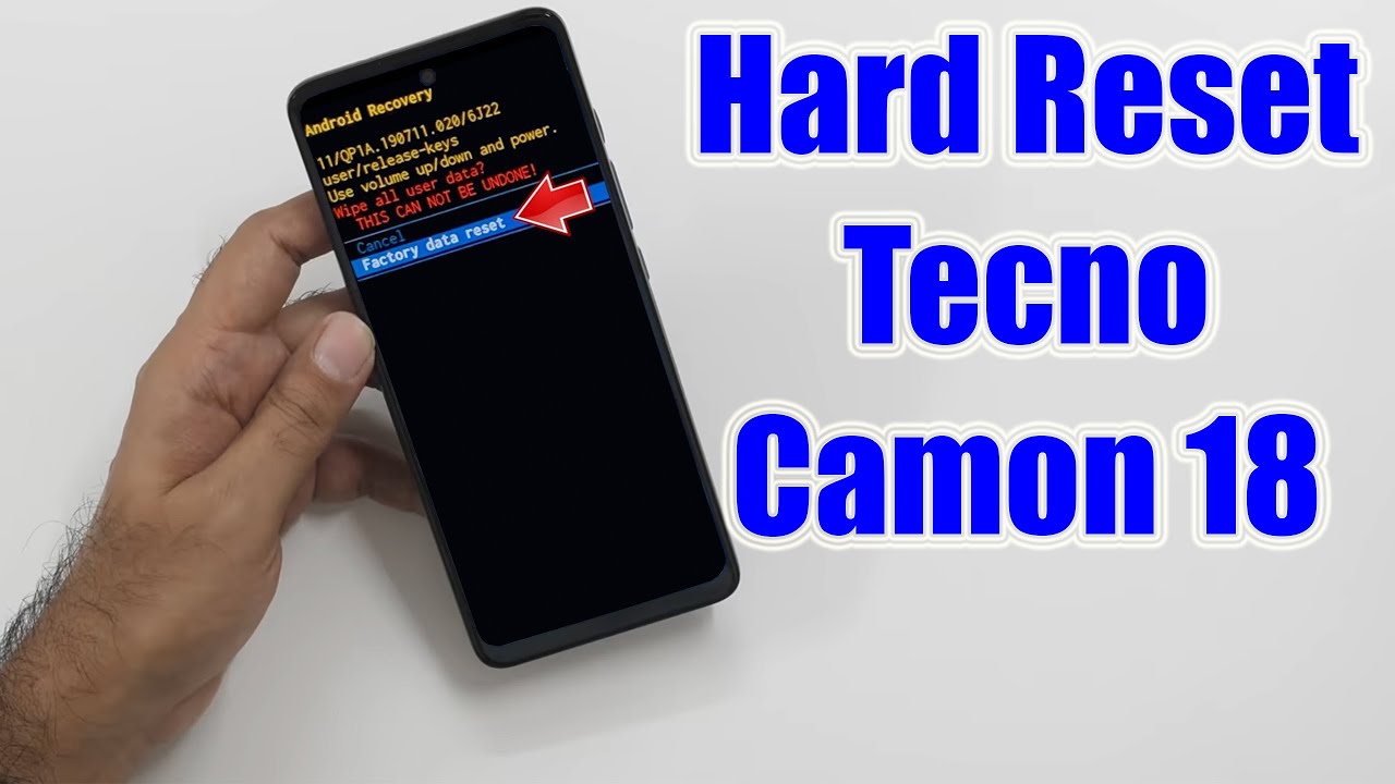 Hard Reset Tecno Camon 18 Factory Reset Remove Pattern Lock Password