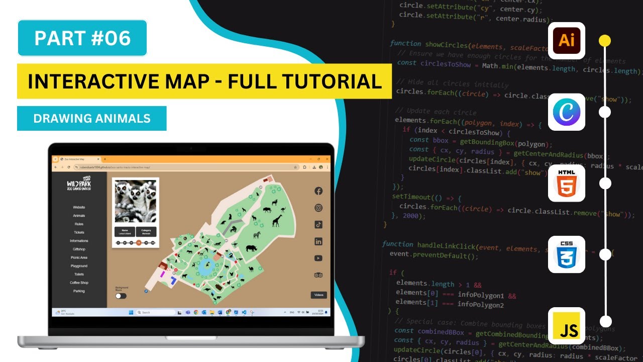 Part 6 Interactive Map Tutorial рџ ґ Convert Animal Images To Vector