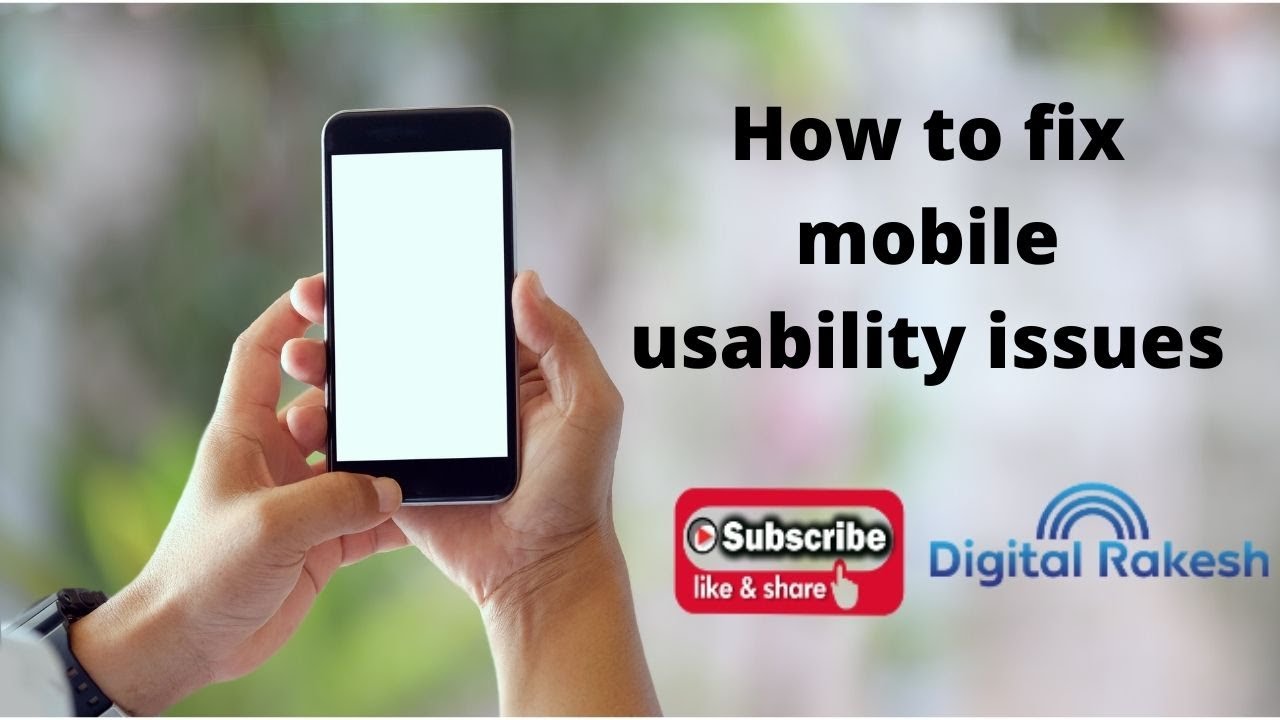 How To Fix Mobile Usability Issues Fix Mobile Usability Error Seo