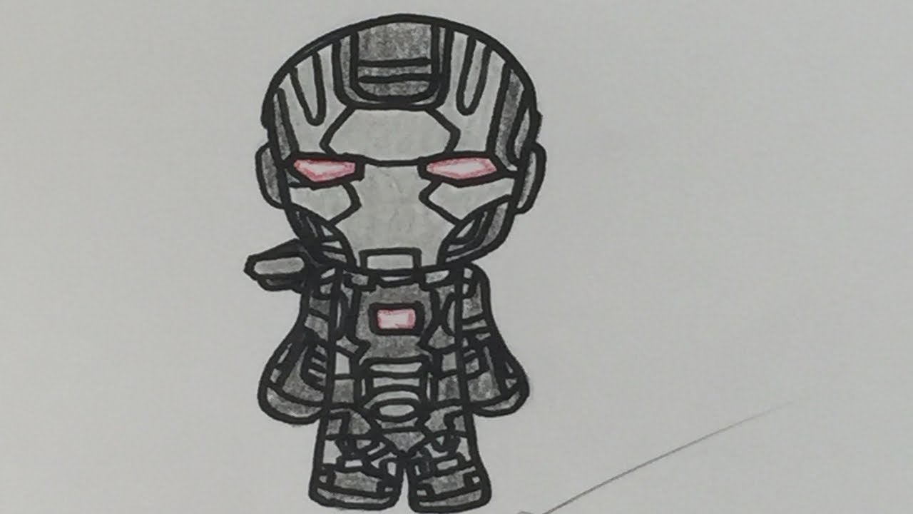 How To Draw Cute War Machine Youtube