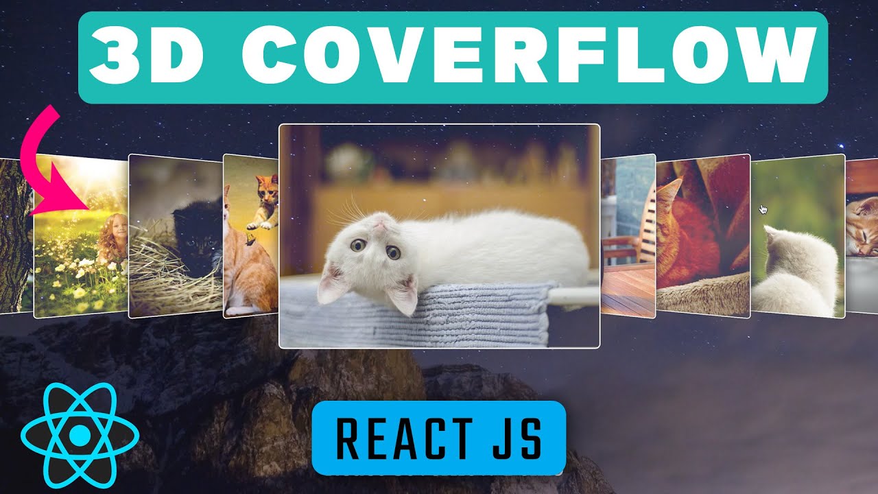 React Js How To Create 3d Coverflow Gallery In Reactjs Youtube