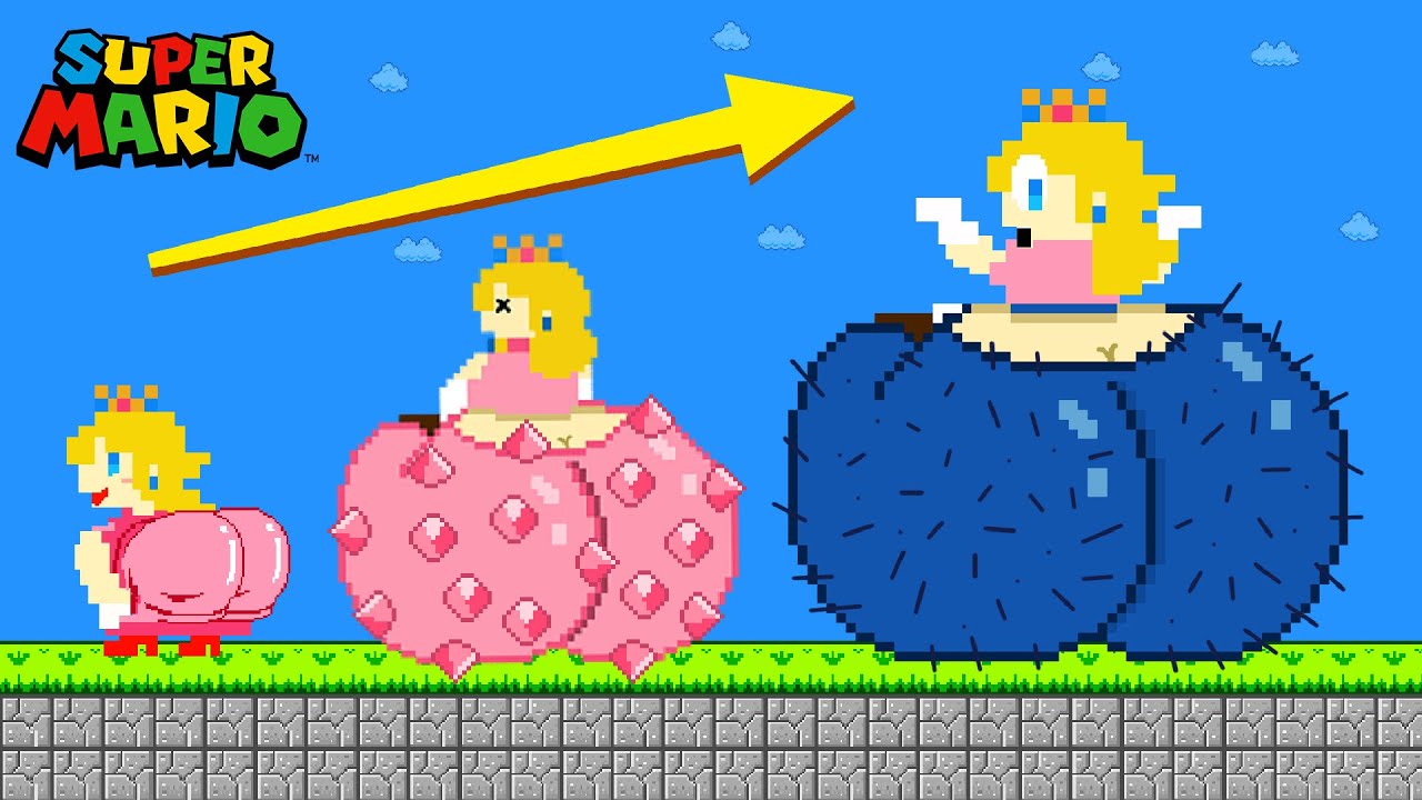 Princess Peach Naked Butt Showing Her Booty By Alphagodzilla1985 On