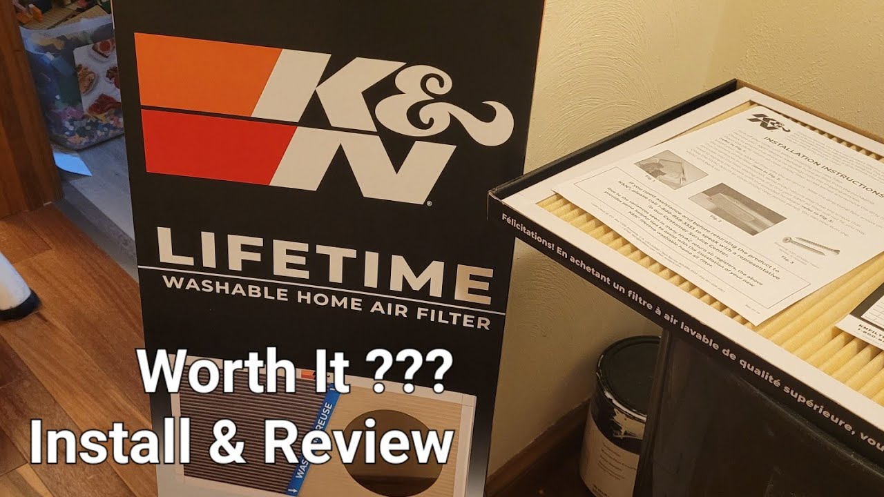 K N Reusable Hvac Home Air Filter Install Review Youtube