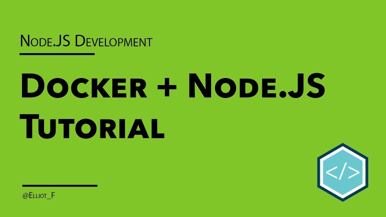 Docker Izing A Nodejs Expressjs Api Tutorial Youtube