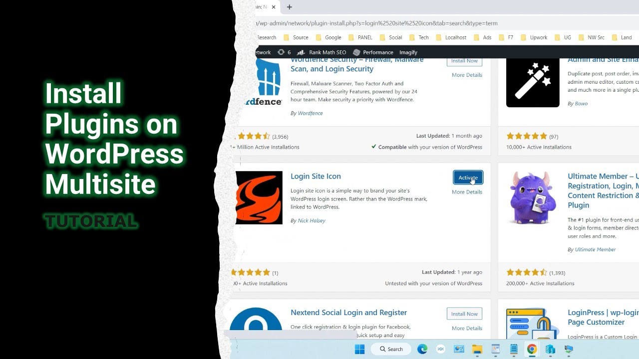 How To Install Plugins On Wordpress Multisite Youtube