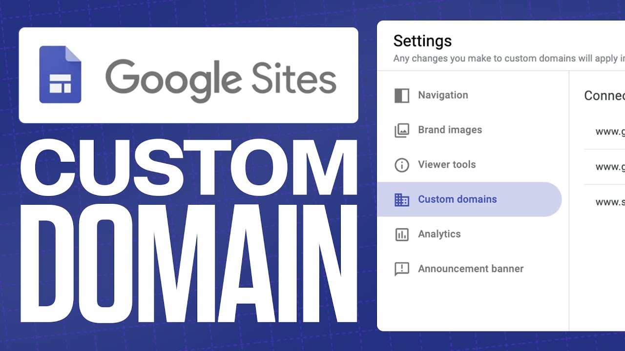 How To Connect Custom Domain To Google Sites 2026 Step By Step Youtube
