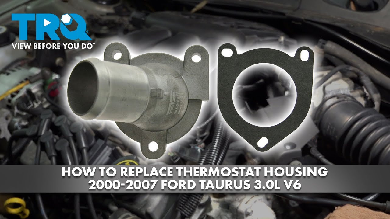How To Replace Thermostat Housing 2000 2007 Ford Taurus 3 0l V6 Youtube