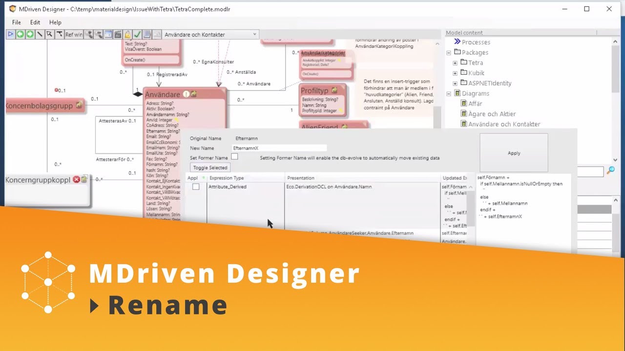 Mdriven Designer Rename Youtube