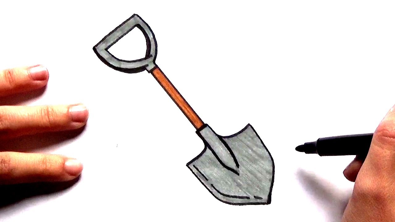 Cómo Dibujar Una Pala Paso A Paso Fácil Dibujo De Una Pala Youtube