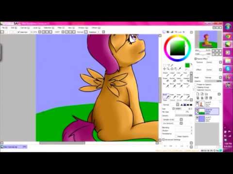 My Little Pony Scootaloo Speedpaint Youtube