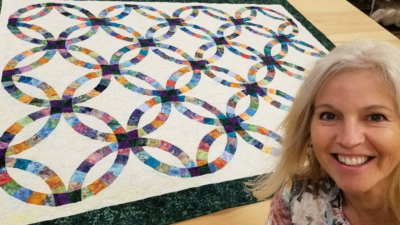 Double Wedding Ring Quilt The Easy Way Youtube