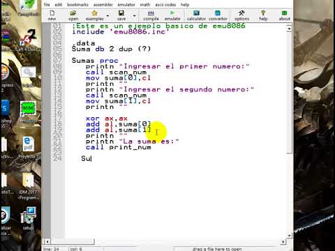 Programas En Emu8086 Ejemplos Meterhoreds