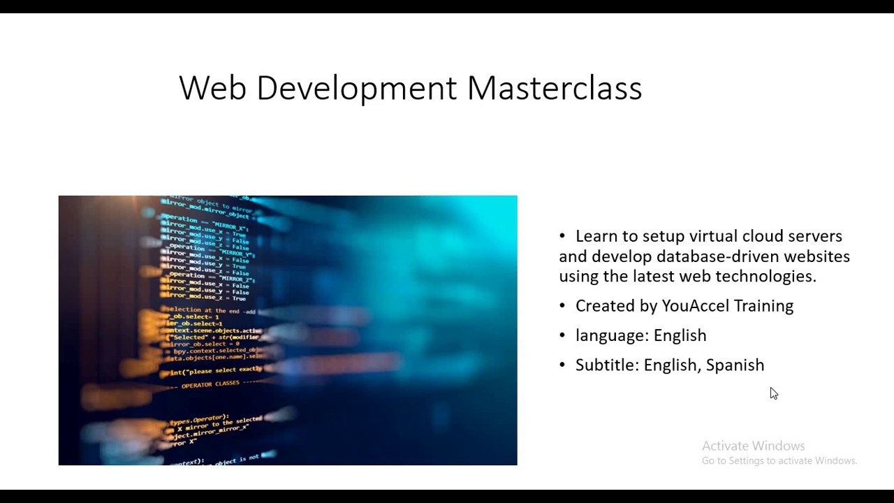 Web Development Masterclass Youtube