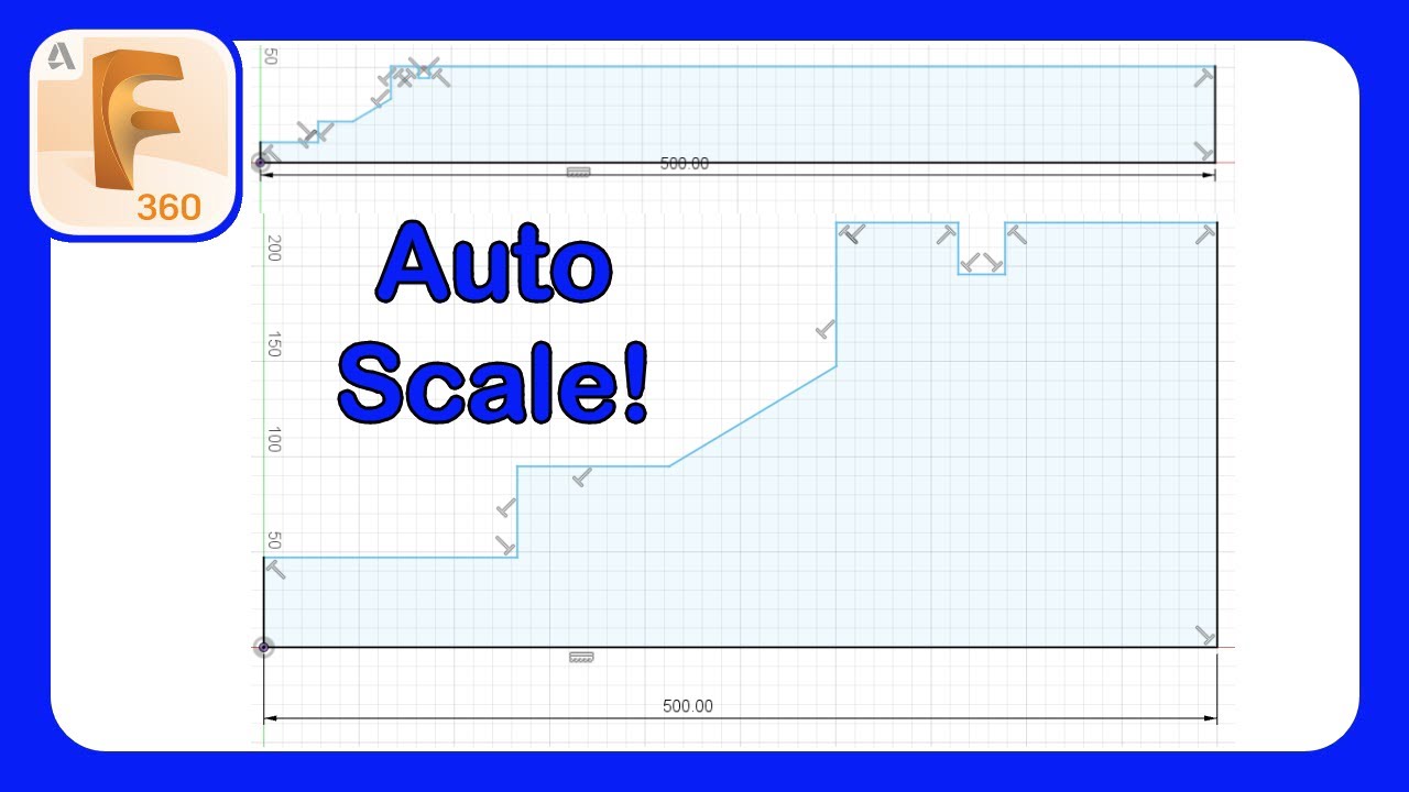 Fusion 360 Quick Tip How To Auto Scale Sketches With First Dimension