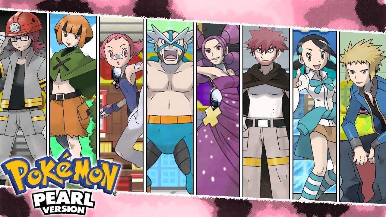 All Gym Leader Battles Pokemon Diamond Pearl Youtube