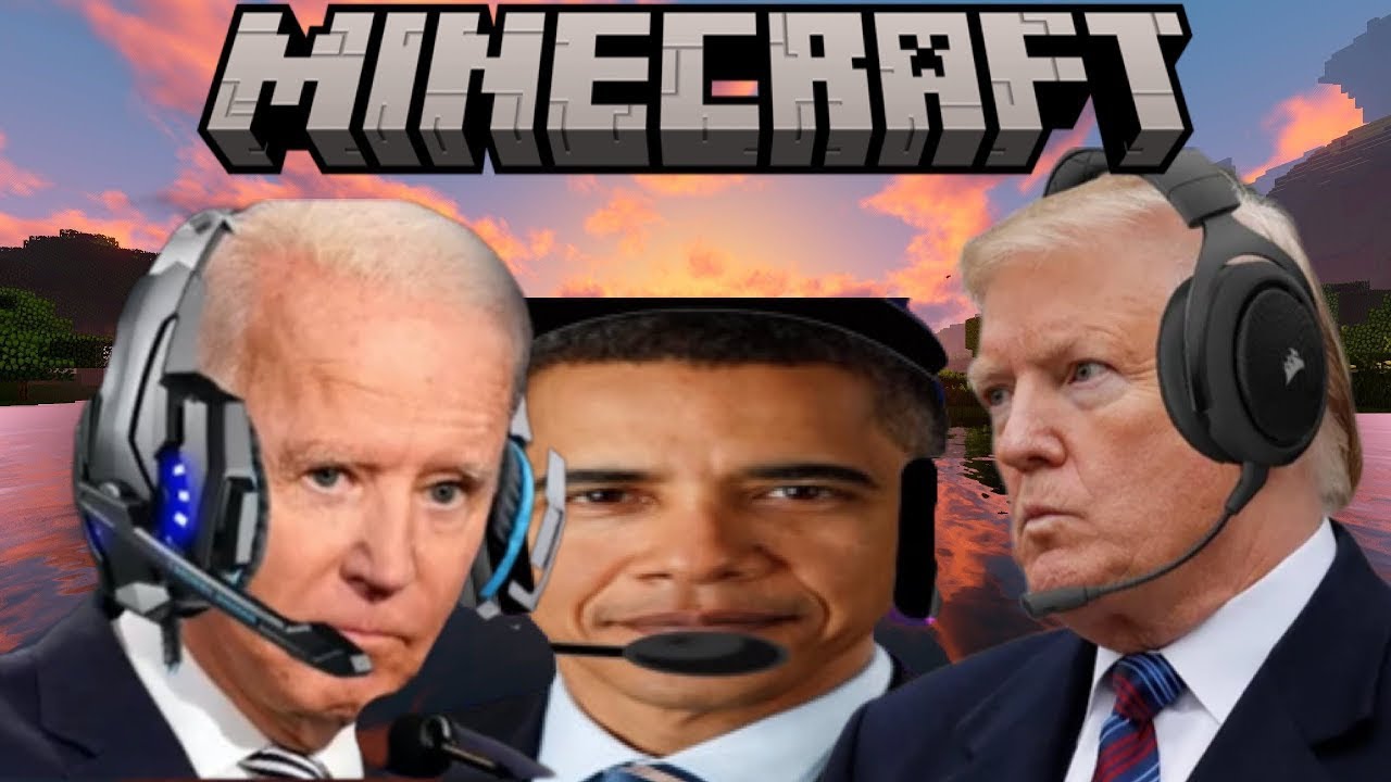 Us Presidents Play Minecraft Youtube