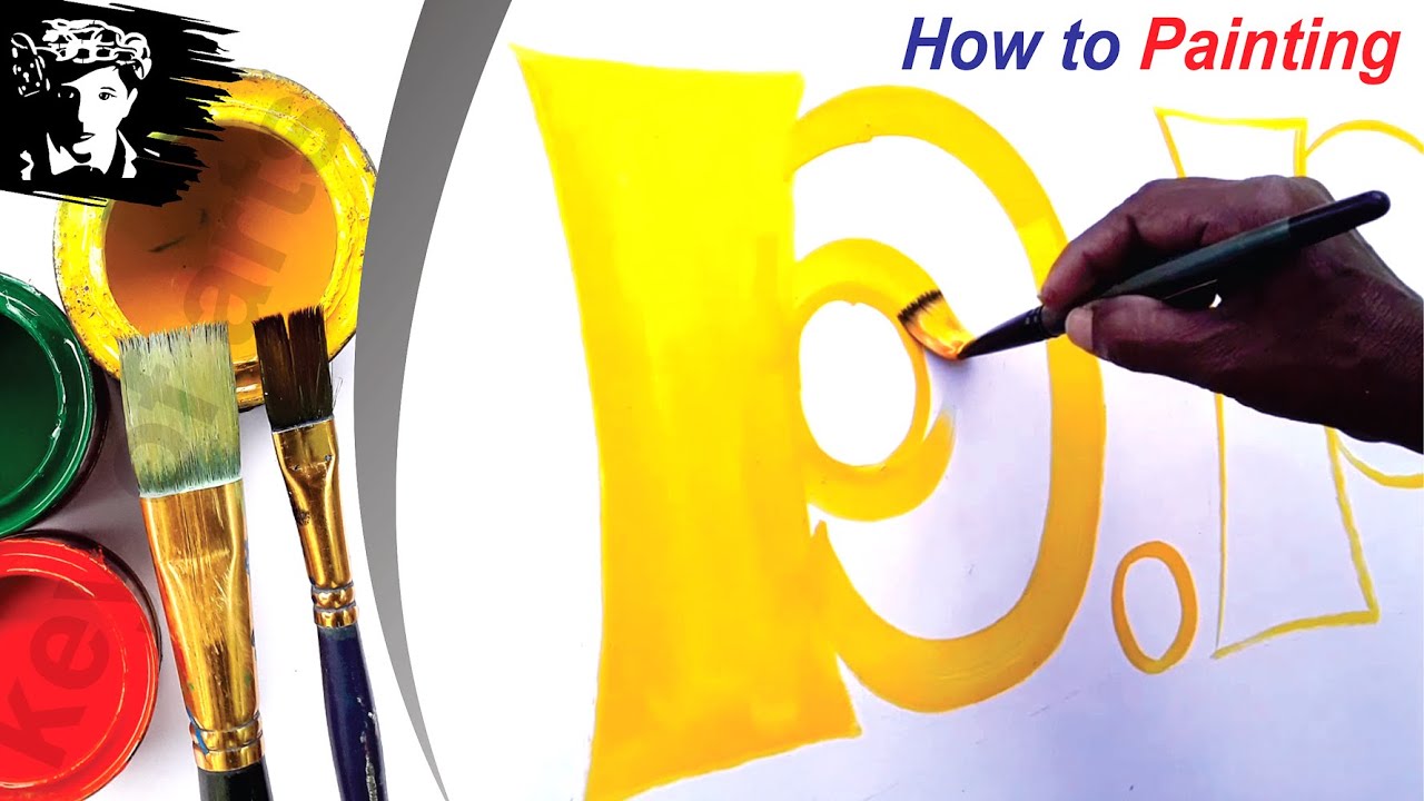 Sign Painting Calligraphy Letters Writing In English Dp Colorful Design