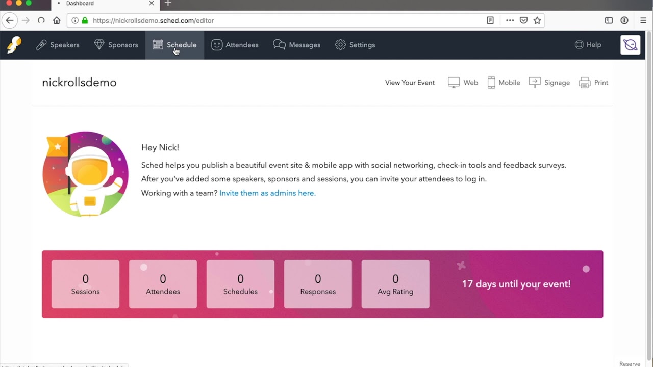 Adding Sessions Youtube