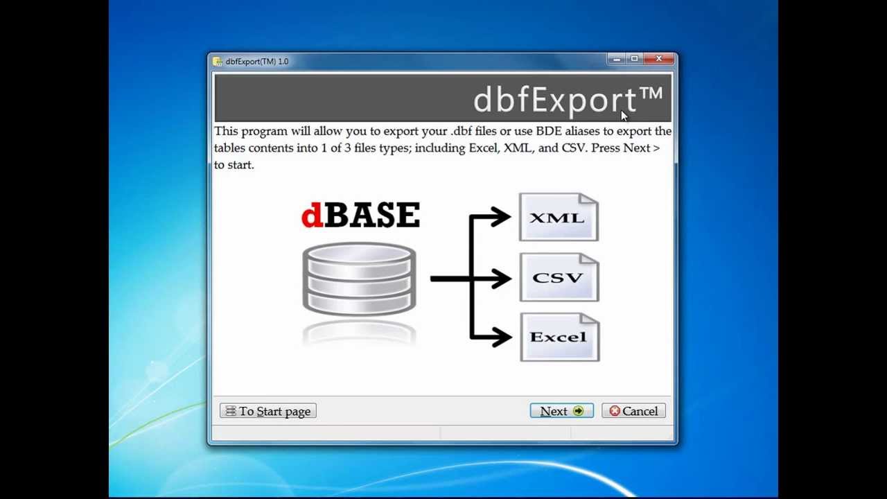 Working With Dbfexport Youtube